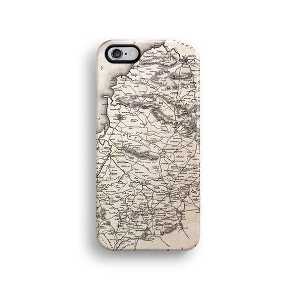 Vintage map iPhone 16 case S451 – Decouart
